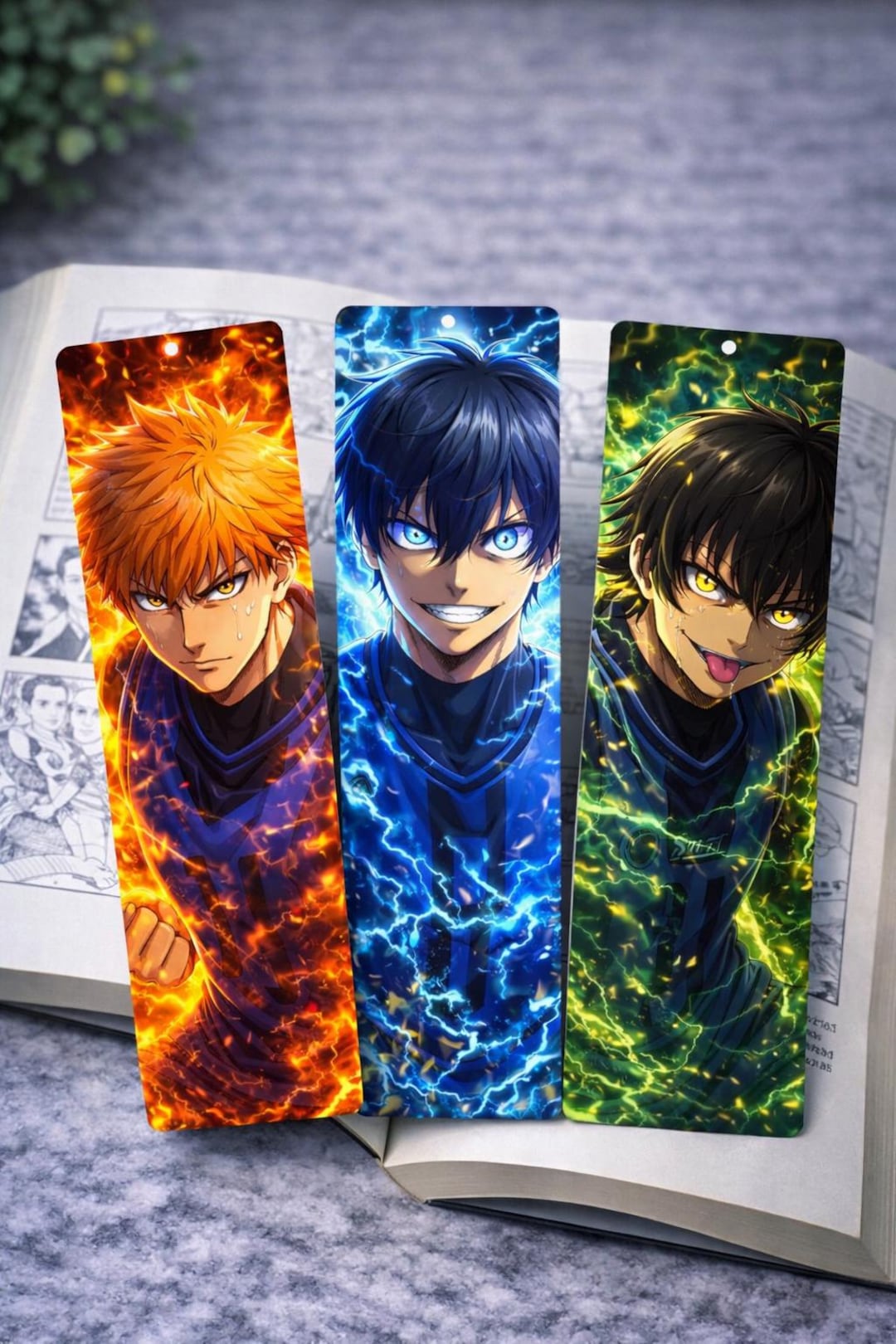 Blue Lock Printable Bookmarks | Isagi Bachira Kunigami Anime Fan Art - Etsy