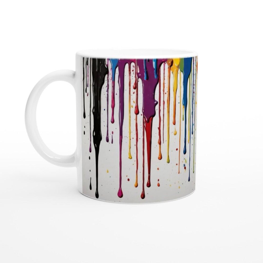 Paint Drip Mug - Etsy