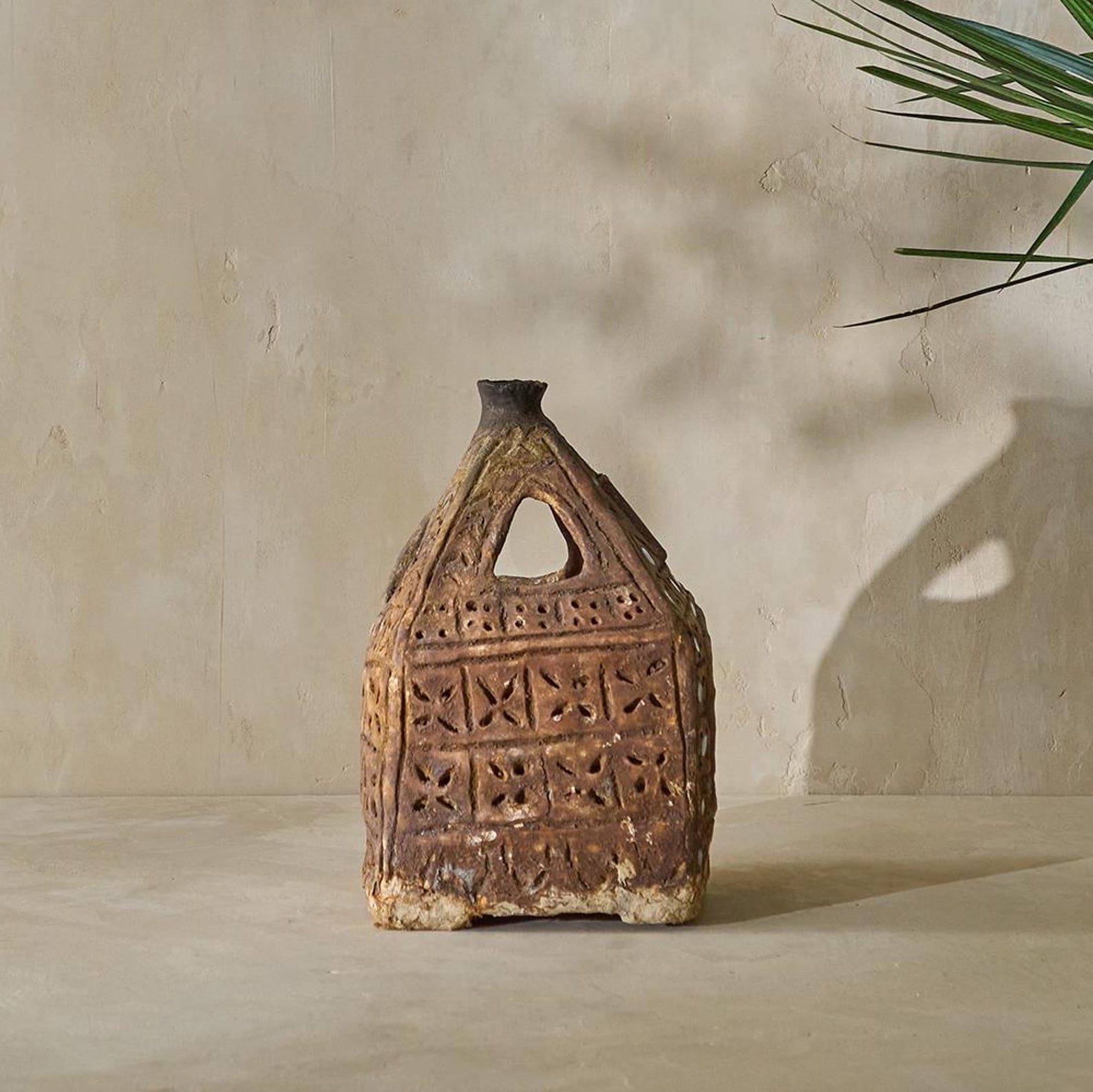 Vintage Paper Mâché Bird House – Handcrafted Folk Art Sculpture ...