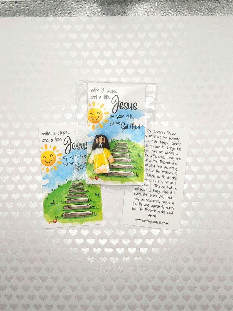 Mini Jesus Figurine, Little Jesus Pocket Cards, Church Party Favors ...