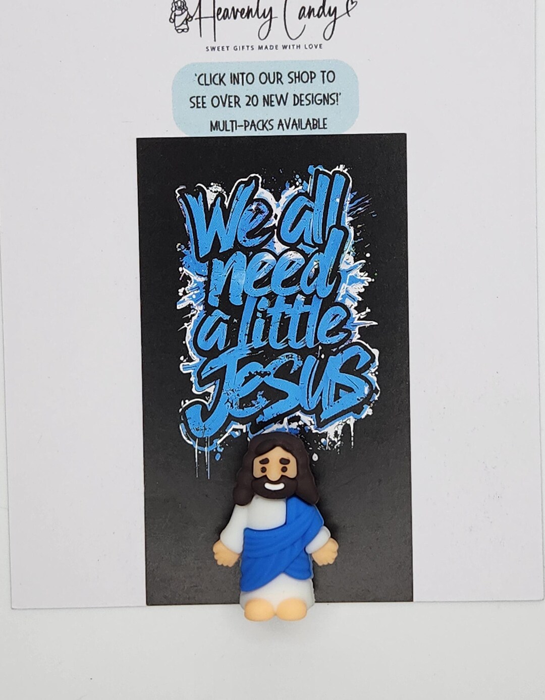 Mini Jesus Figurine, Little Jesus Pocket Cards, Church Party Favors ...