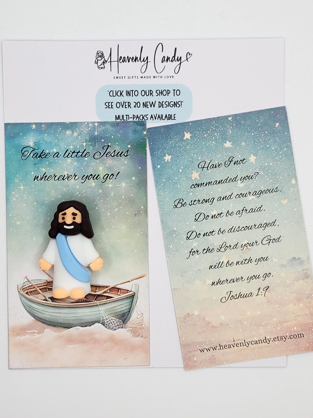 Mini Jesus Figurine, Little Jesus Pocket Cards, Church Party Favors ...