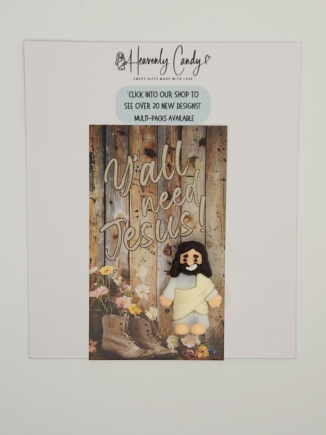 Mini Jesus Figurine, Little Jesus Pocket Cards, Church Party Favors ...