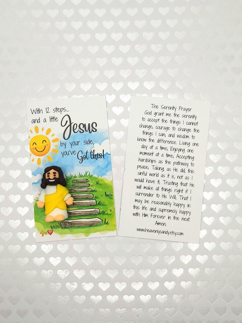 Mini Jesus Figurine, Little Jesus Pocket Cards, Church Party Favors ...