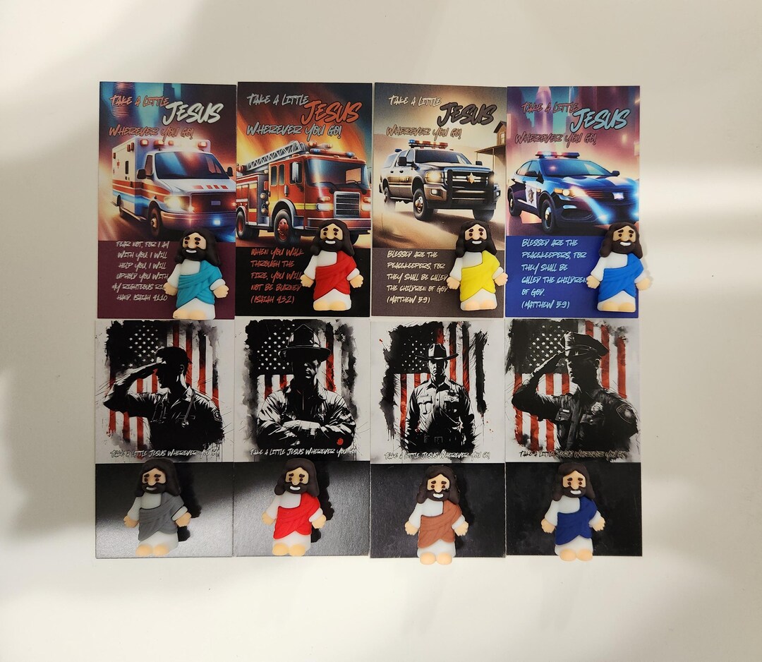 First Responders Little Jesus Pocket Card for EMS Personal Such as ...