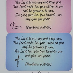 Pocket Cross Prayer Card Baptism Church Faith Christian Retreat ...