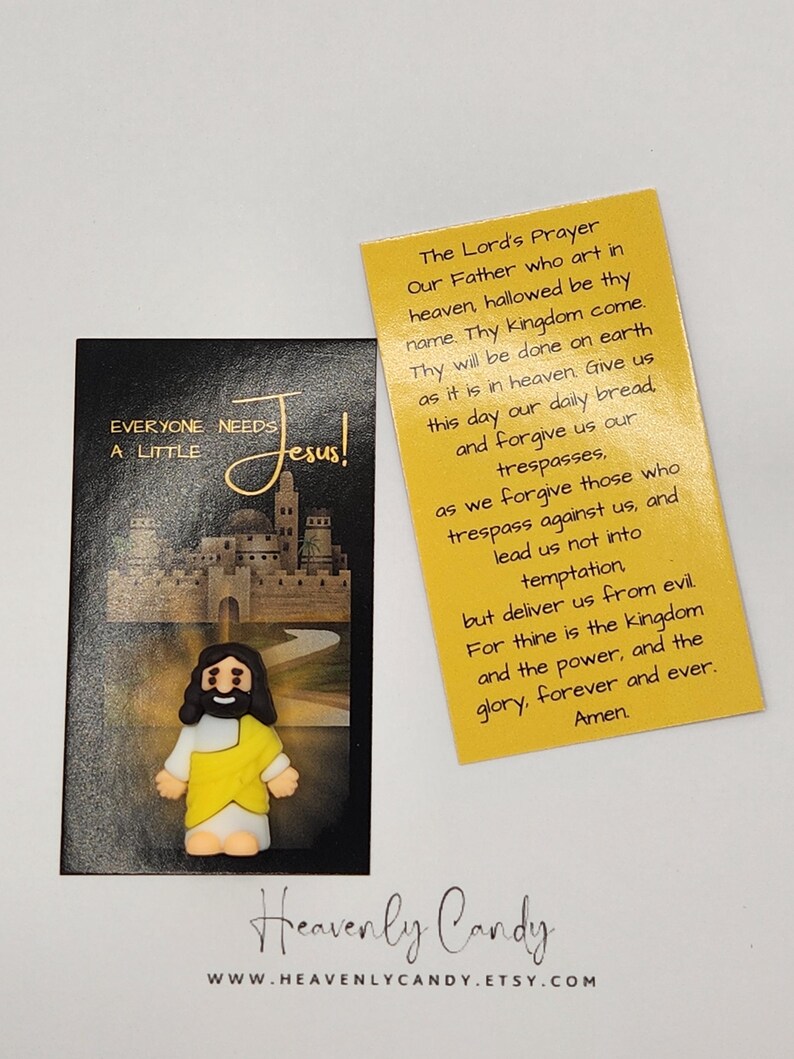 Little Jesus Pocket Card Faith Christian Retreat Catholic Religious ...