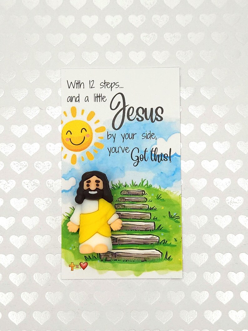 Mini Jesus Figurine, Little Jesus Pocket Cards, Church Party Favors ...