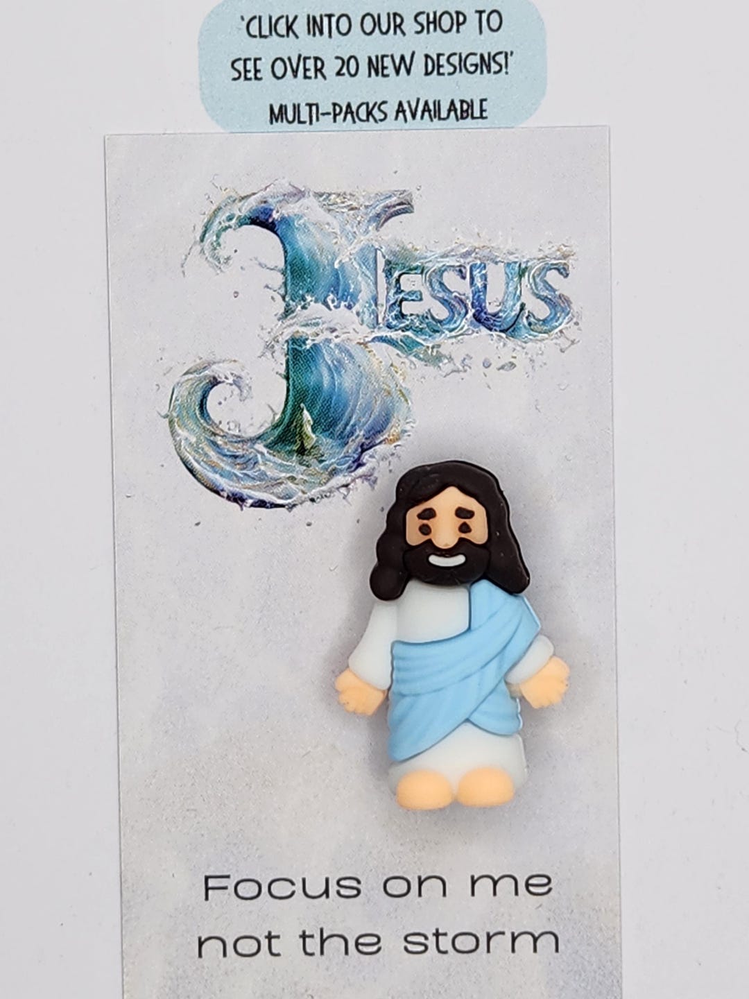 Mini Jesus Figurine, Little Jesus Pocket Cards, Church Party Favors ...