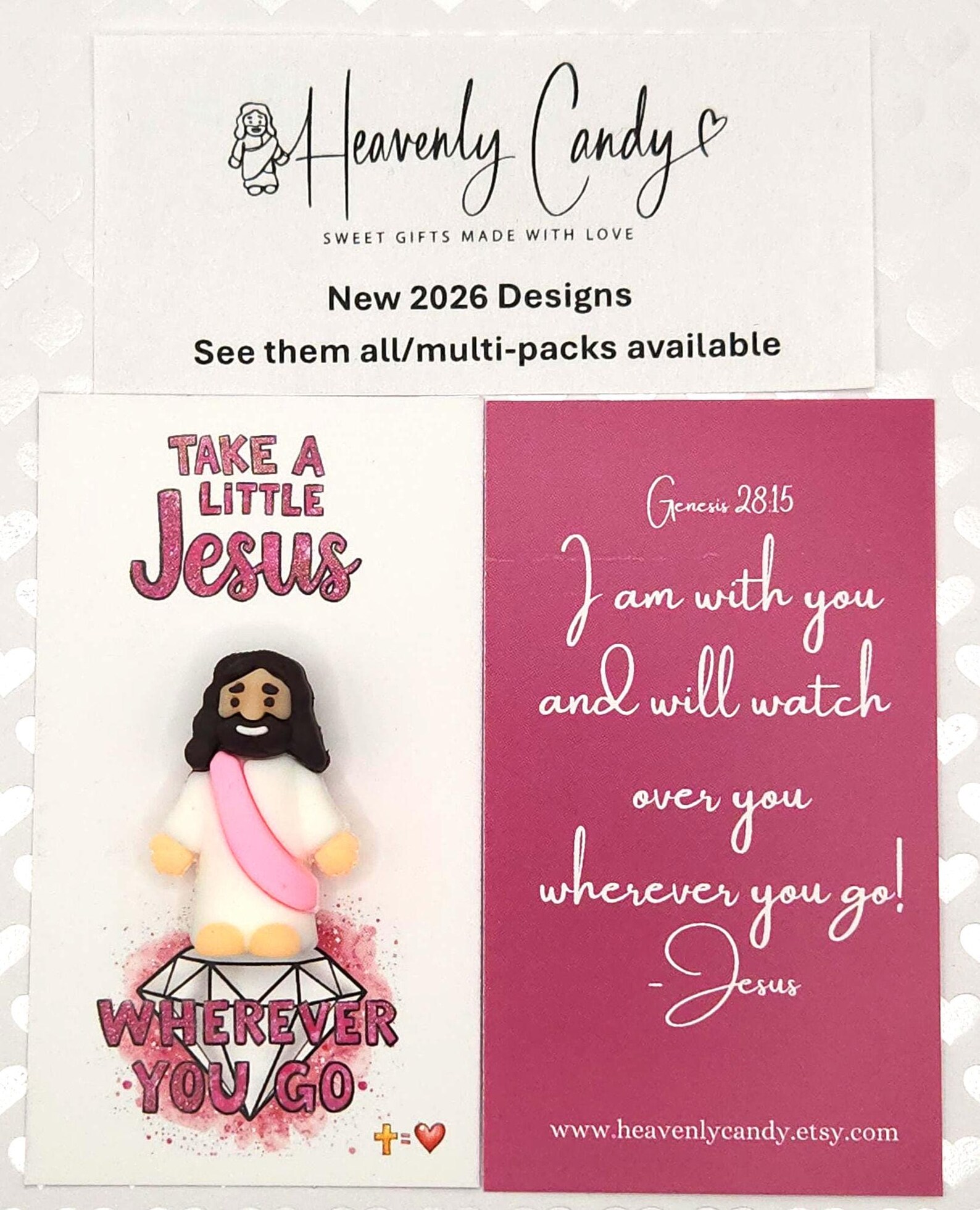 Mini Jesus Figurine, Little Jesus Pocket Cards, Church Party Favors ...