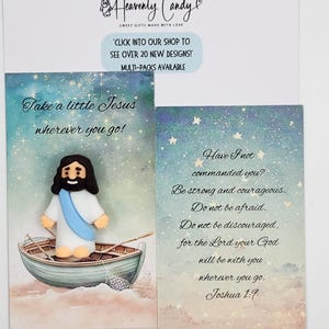Mini Jesus Figurine, Little Jesus Pocket Cards, Church Party Favors ...