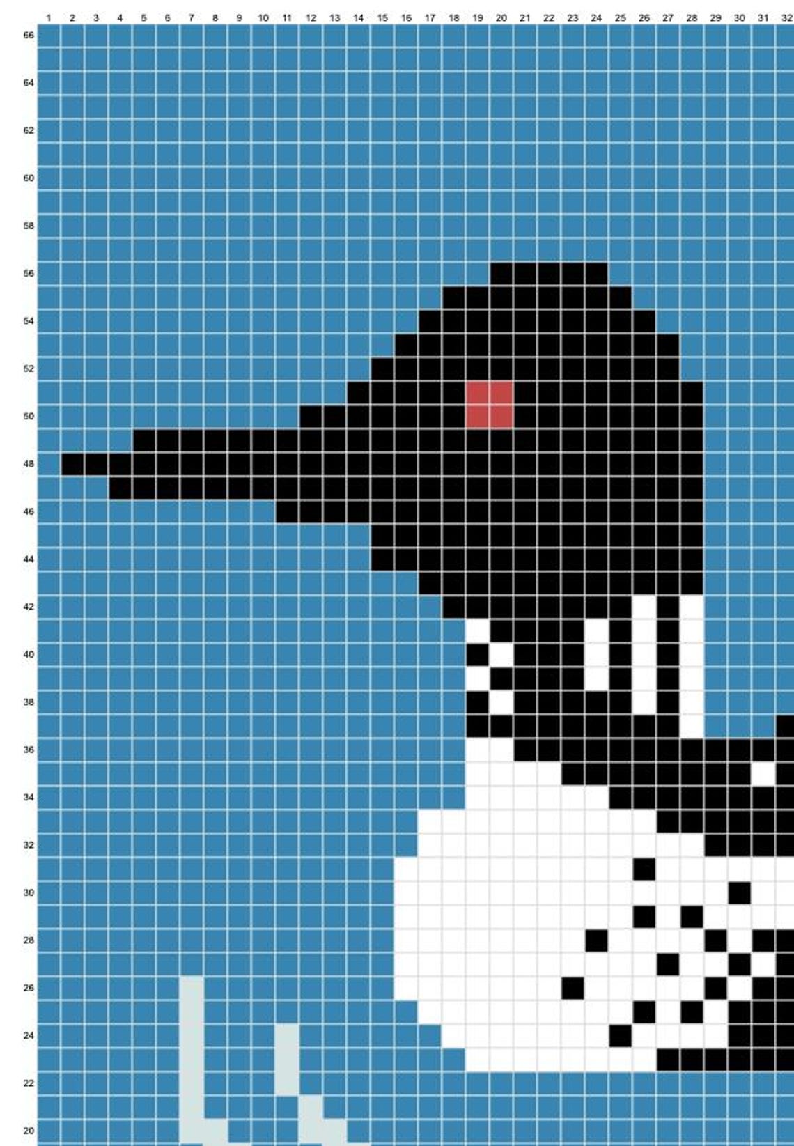 Crochet Color Work Tapestry Loon Pattern - Etsy