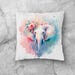 Pastel Elephant PNG, Beautiful Watercolor Elephant With Floral Accents ...