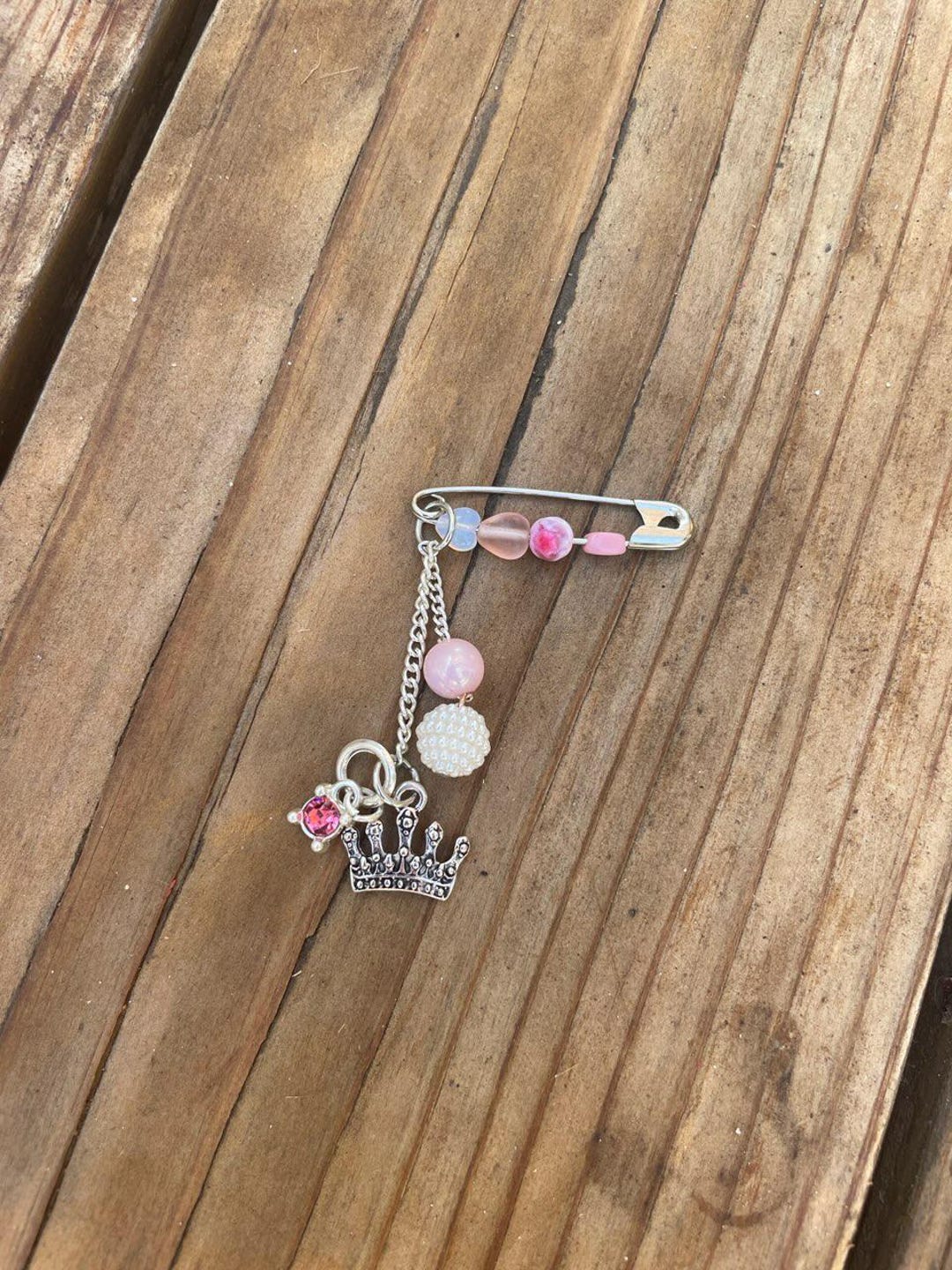 Cute Pink Pearl Dangle Charm. - Etsy