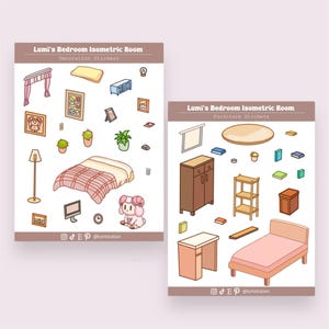 Isometric Room Stickers| Iso 4 Pack House Designer, Interior Design ...