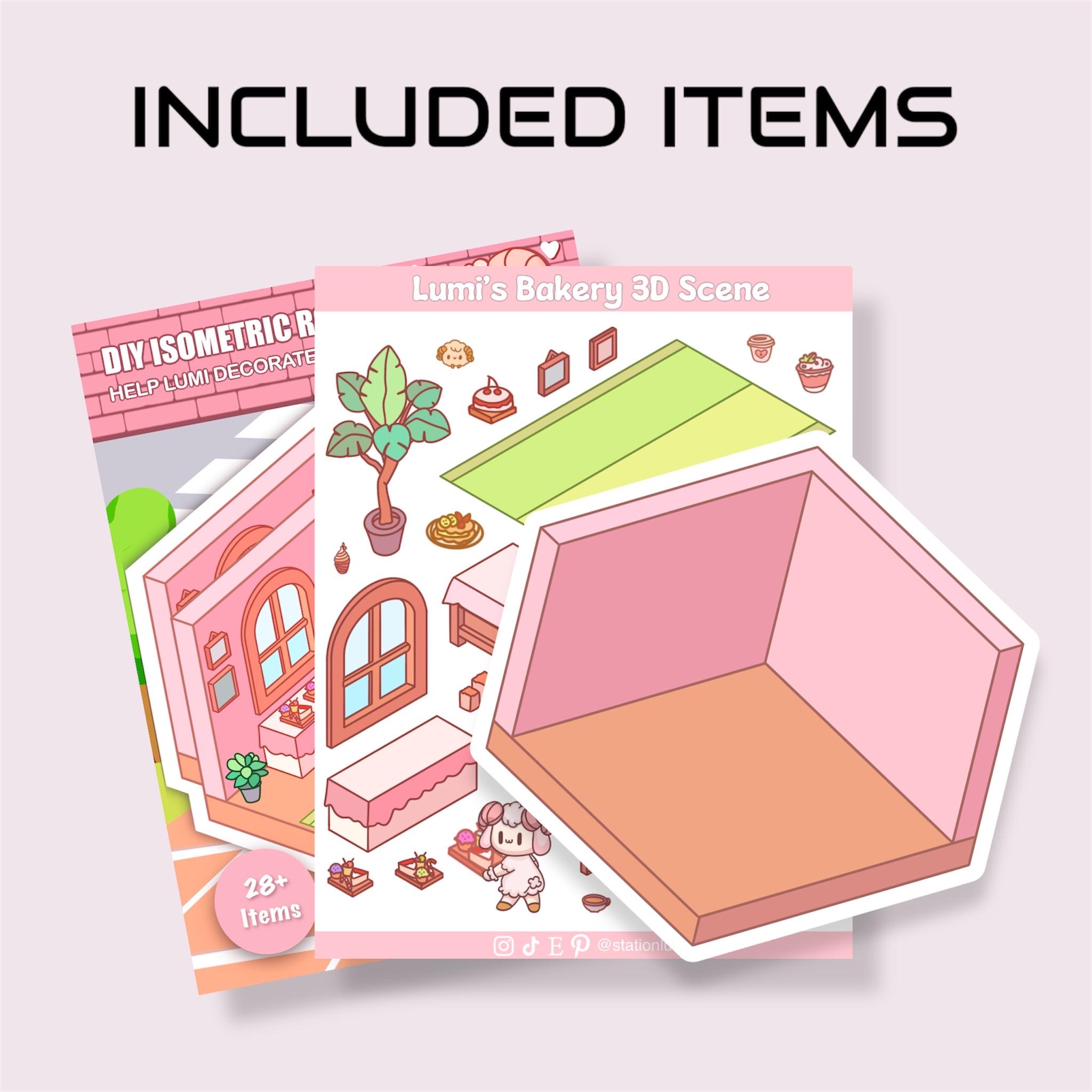 Isometric Room Stickers| Iso Bedroom House Designer, Interior Design ...