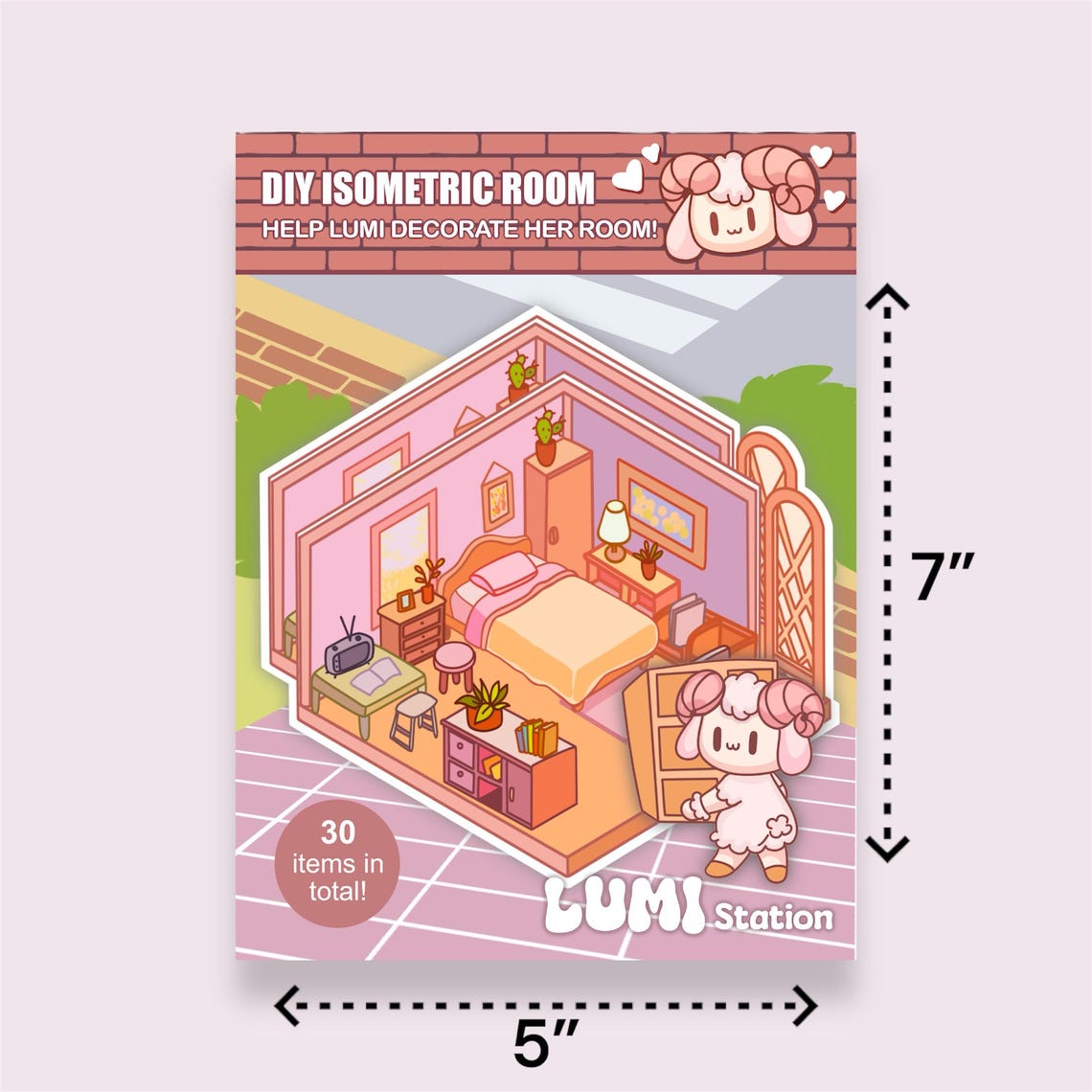 Isometric Room Stickers| Iso Bedroom House Designer, Interior Design ...