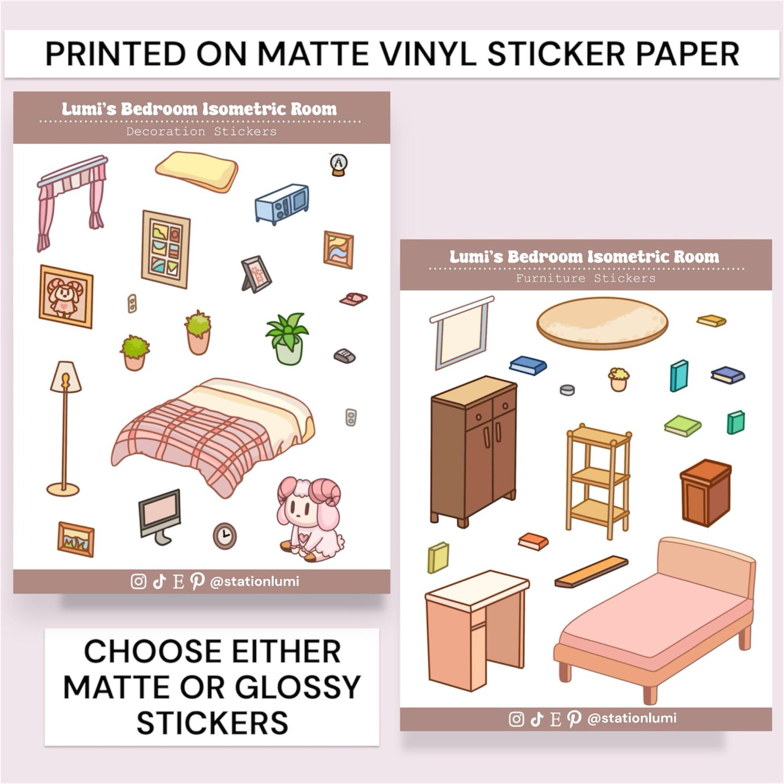 Isometric Room Stickers| Iso Bedroom House Designer, Interior Design ...