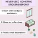 3D Isometric Sticker Scene| Miniature Sticker Pack, Interior Design ...