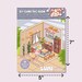 Isometric Library Room Stickers: 3D Cozy Cottage Decals (38pc) - Etsy