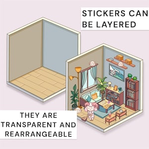 Isometric Room Stickers| Iso 4 Pack House Designer, Interior Design ...