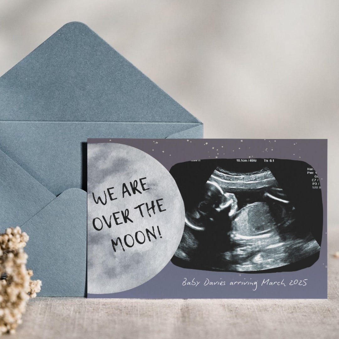 We Are Over the Moon Space Stars Themed Baby Arrival / Pregnancy ...