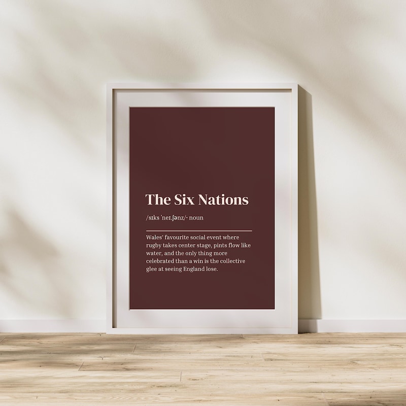 Six Nations Poster - Etsy UK