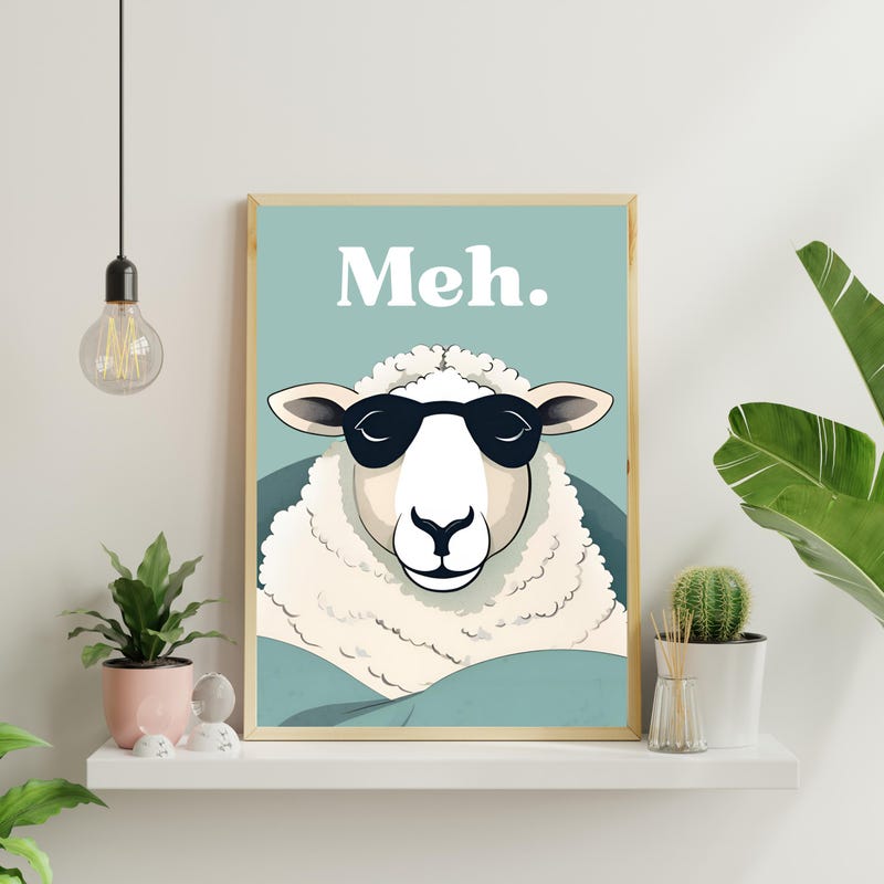 Meh Print - Etsy