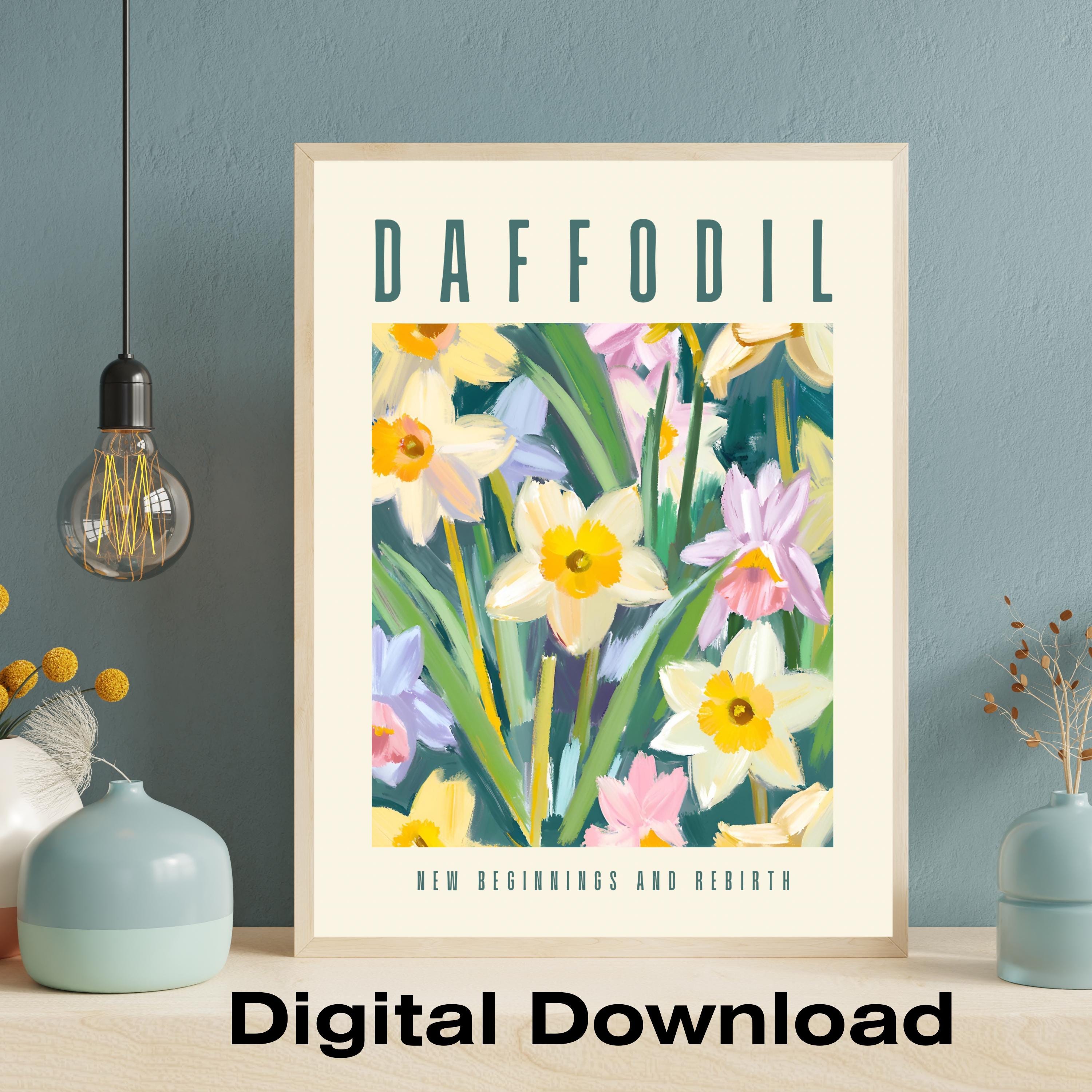 Daffodil Wall Art | Home Decor | Print | Contempora Welsh Prints ...
