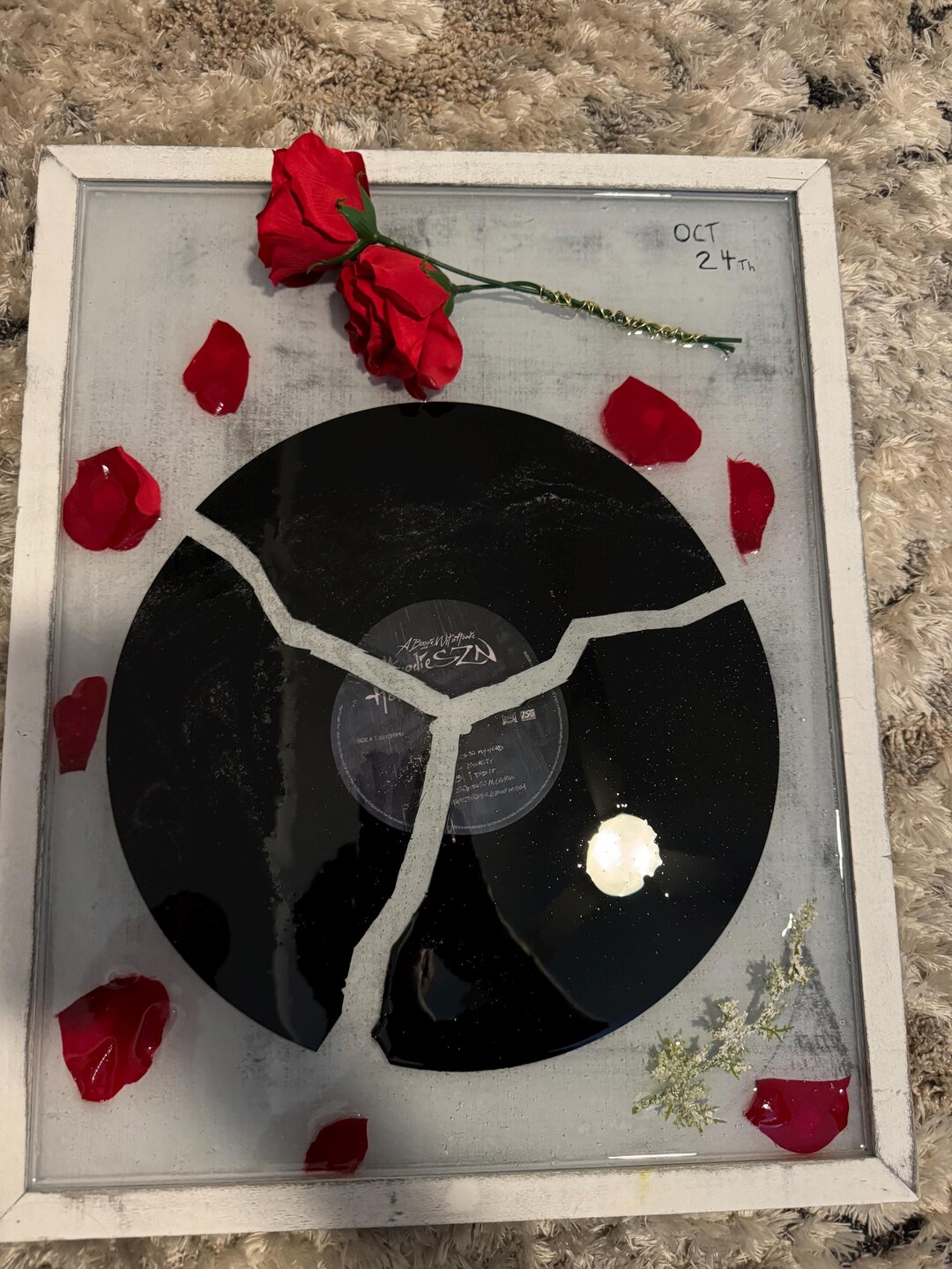 Custom Broken Record Album Room Decor - Etsy