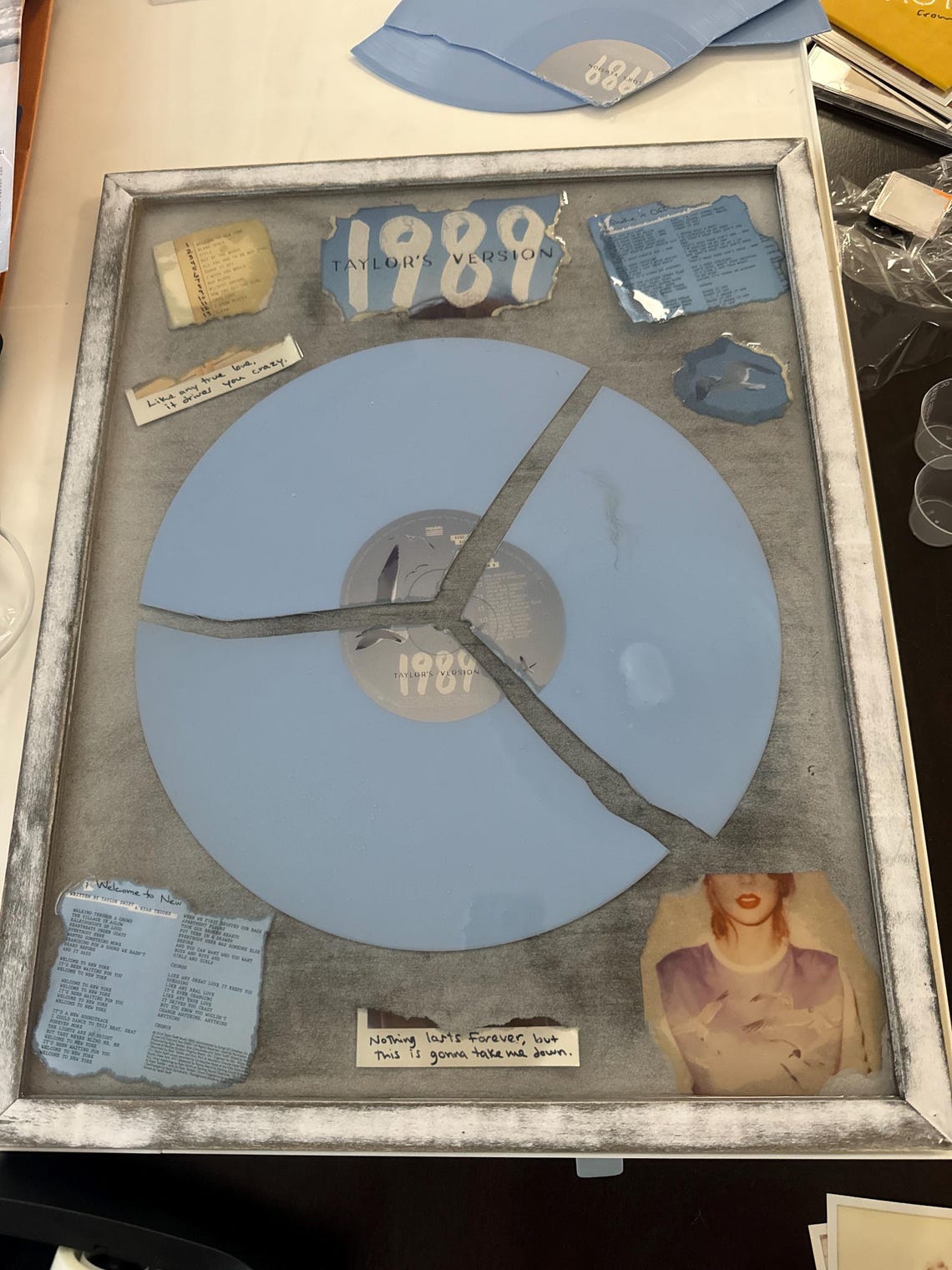 Custom Broken Record Album Room Decor - Etsy
