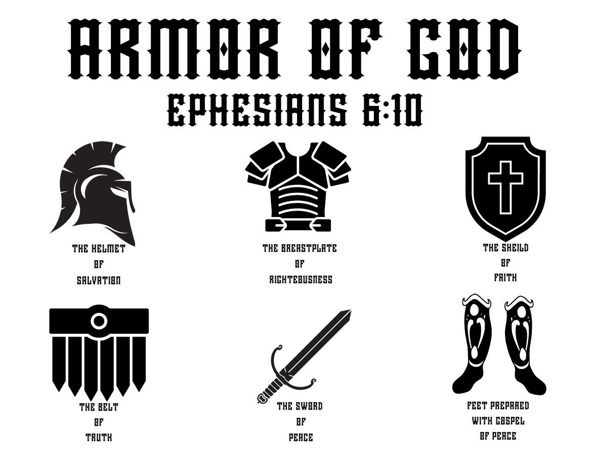 Armor of God Poster | 8.5 X 11” Landscape Printable Wall Art - Etsy