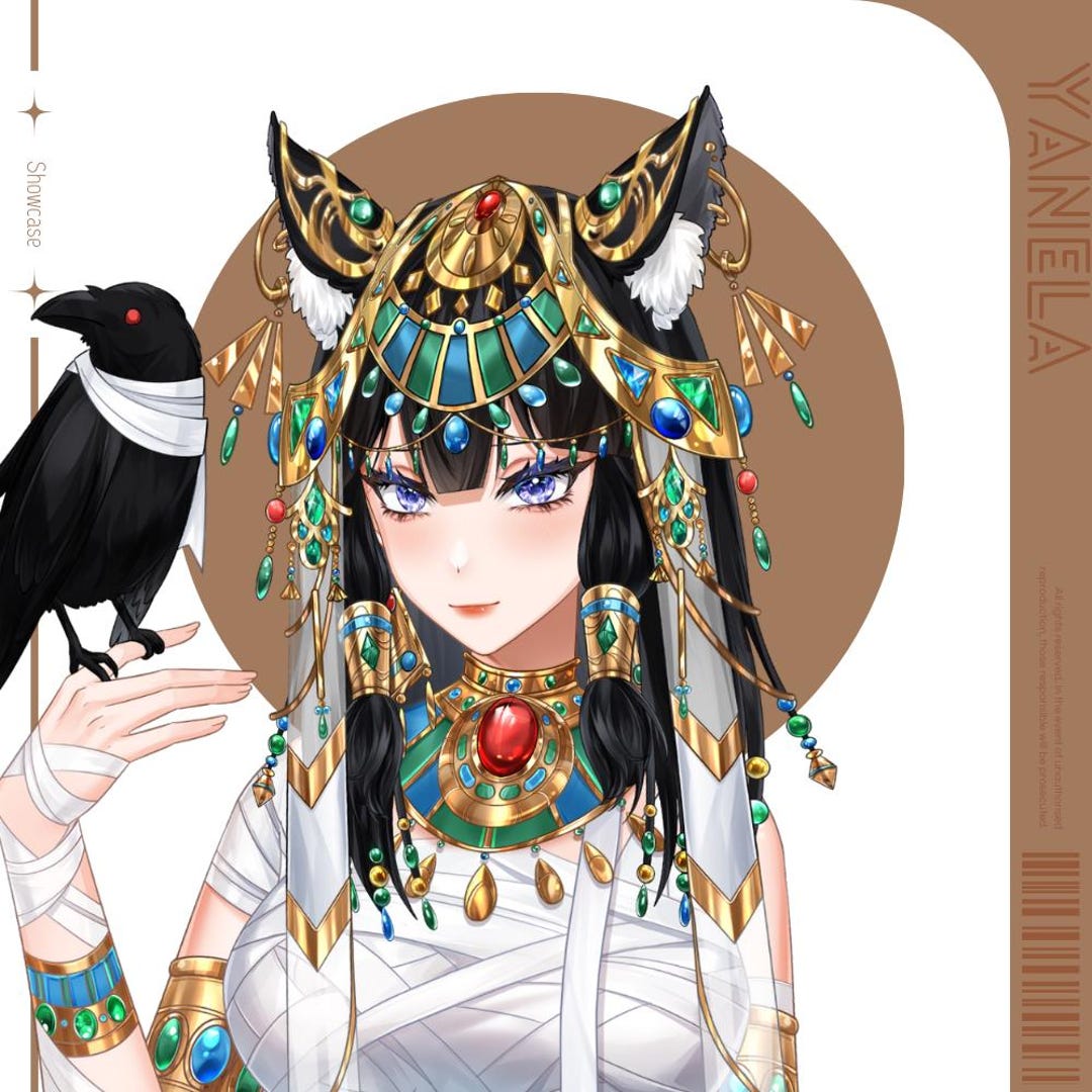 Live2d Public Premade Model Vtuber | Egyptian Princess Yanela | Fully ...