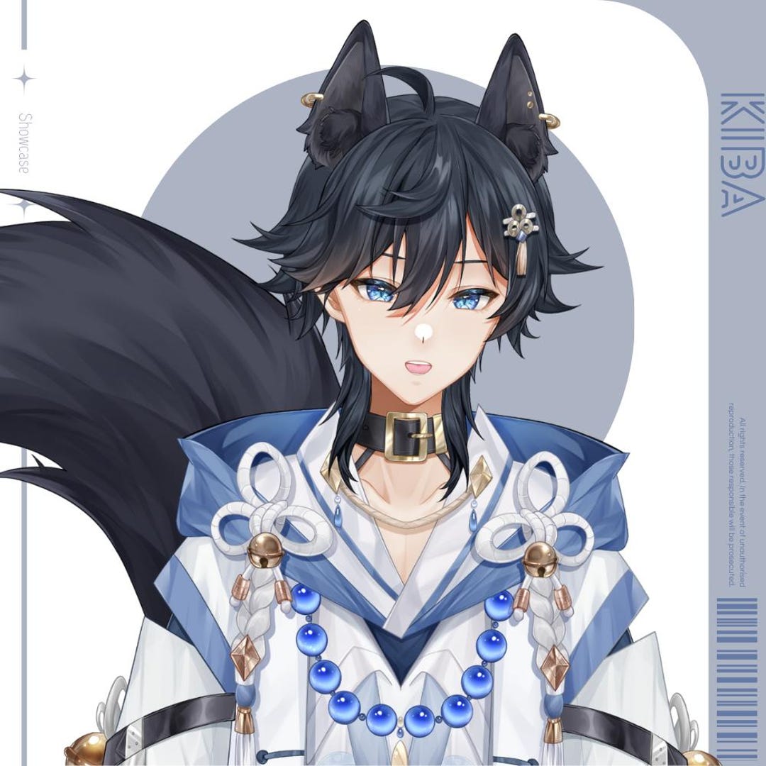 Live2d Public Premade Model Vtuber | Wolf | 【kiba】 | Over 10 ...