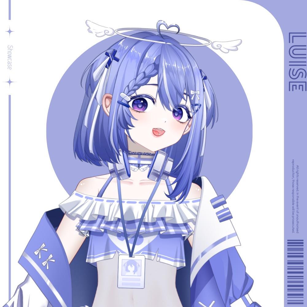 Live2d Public Premade Model Vtuber | 【luise】 | 17 Expressions - Etsy