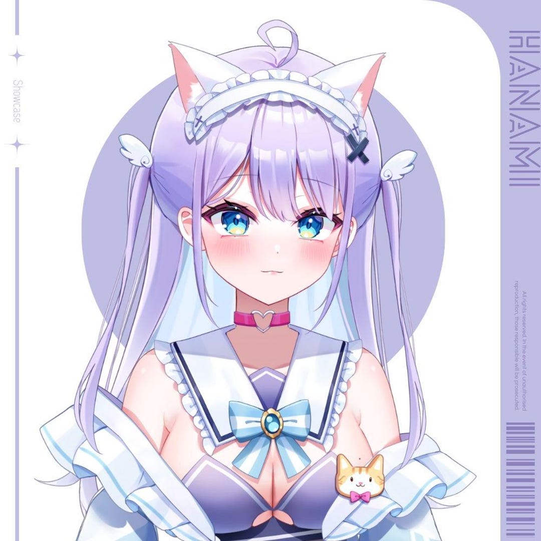 Live2d Public Premade Model Vtuber | 【hanami】 | Over 14 Expressions - Etsy