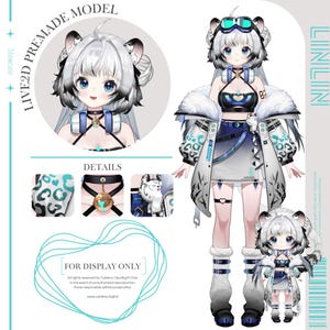 Live2d Public Premade Model Vtuber | Snow Leopard | 【linlin】 | Over 18 ...