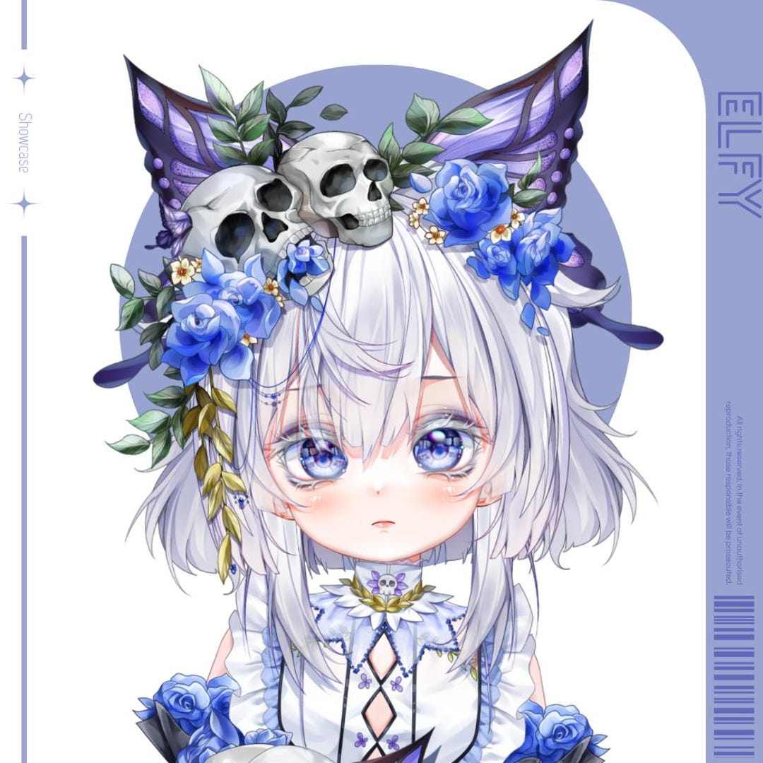 Live2d Public Premade Model Vtuber | Elf Girl Elfy | Fully Rigged ...