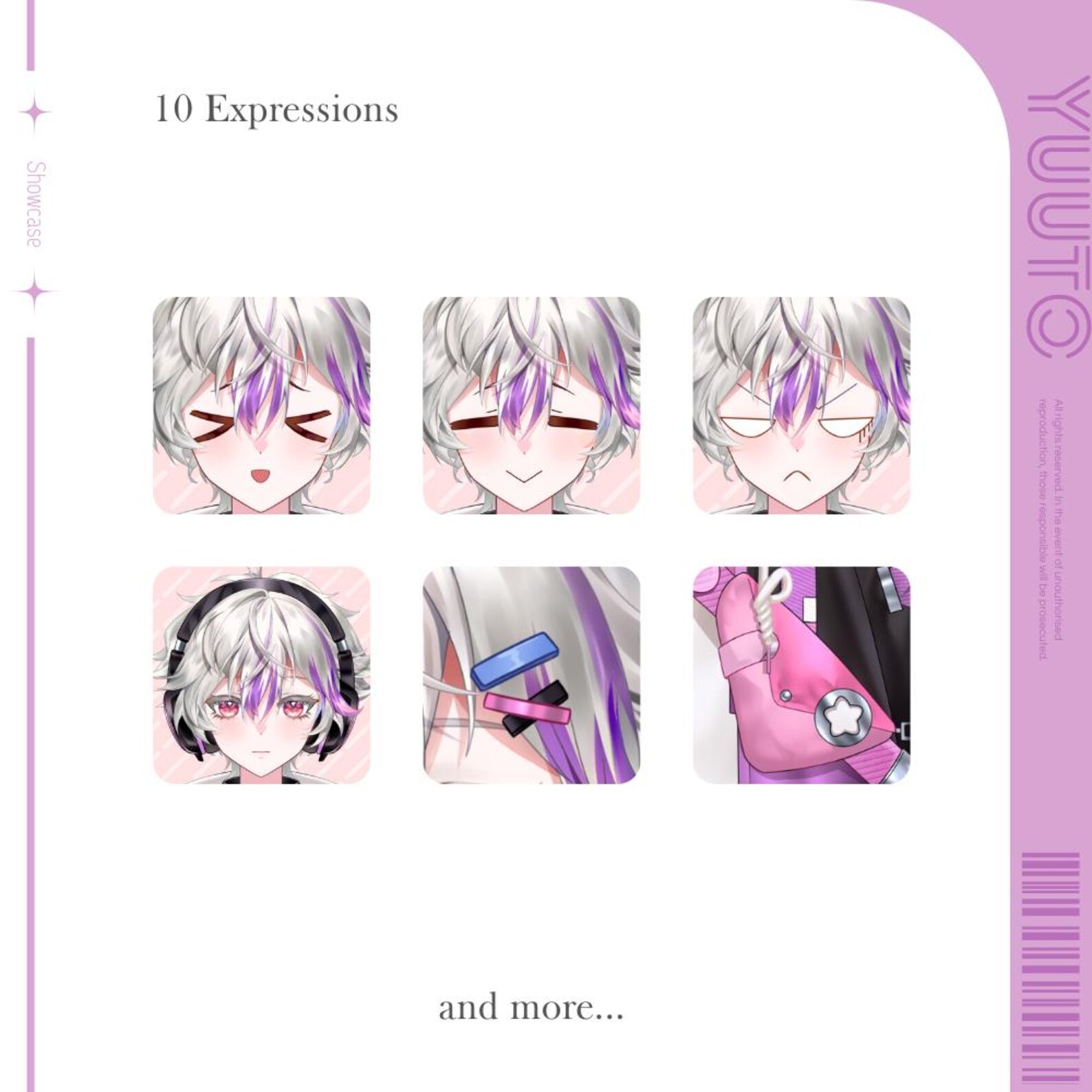 Live2d Public Premade Model Vtuber | 【yuuto】 | Over 10 Expressions - Etsy