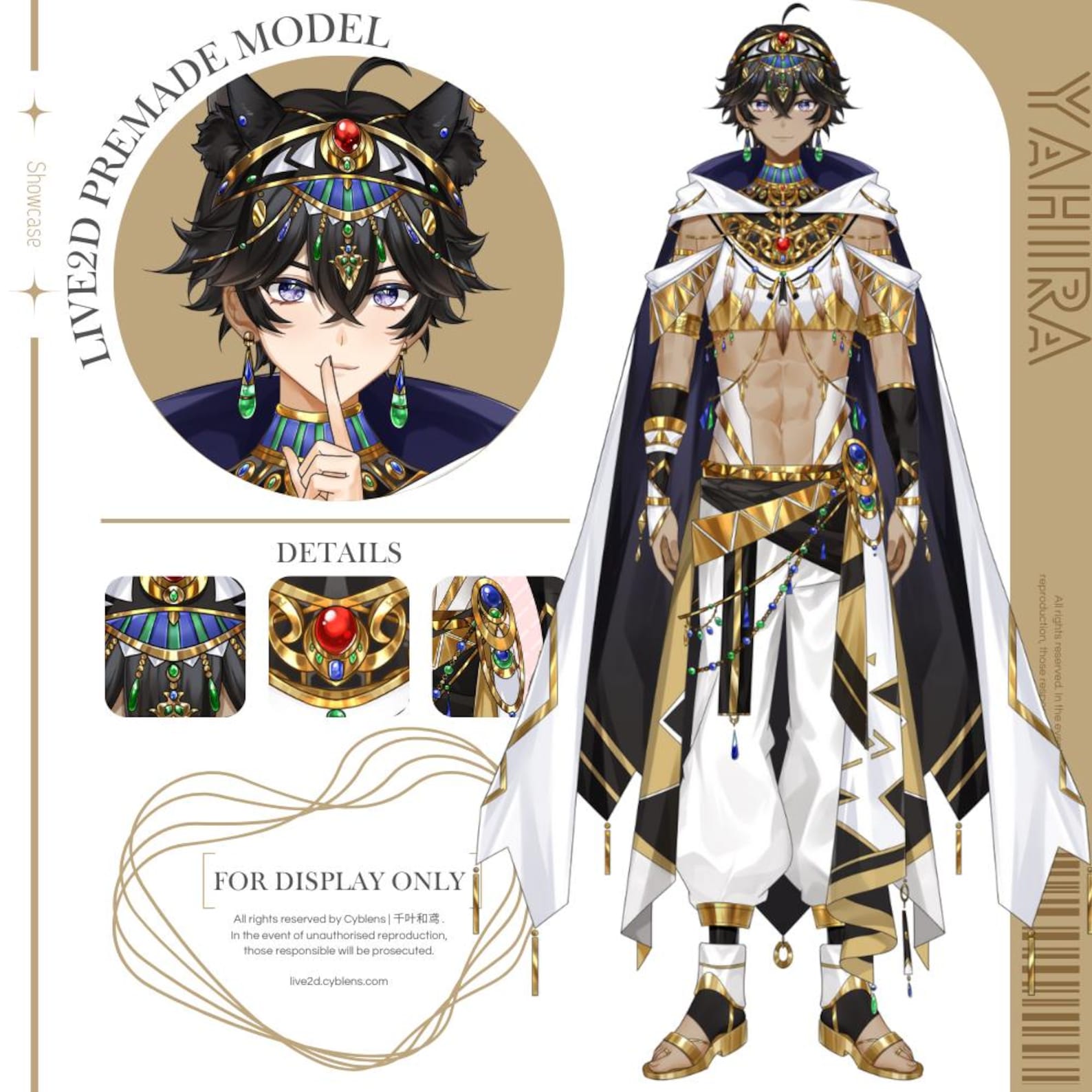 Live2d Public Premade Model Vtuber | 【yahira】 | Over 12 Expressions - Etsy