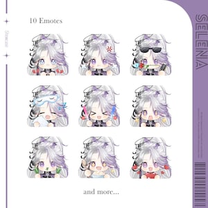 Live2d Public Premade Model Vtuber | 【selena】 | Over 18 Expressions - Etsy