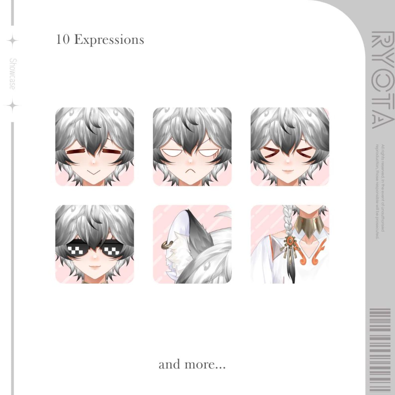 Live2d Public Premade Model Vtuber | 【ryota】 | Over 10 Expressions - Etsy