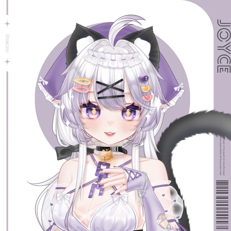 Modelo público pré-fabricado Live2D VTuber | 【Joyce】 | Mais de 22 expressões - Etsy Portugal