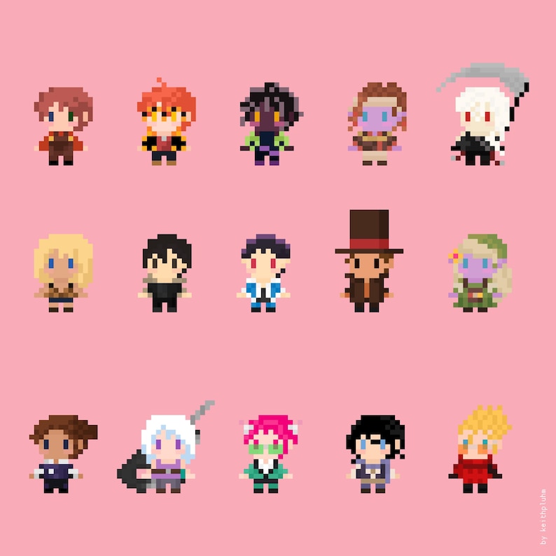 OPEN! Pixel Art Character Commission Oc/fan Art/portrait/fantasy - Tiny ...