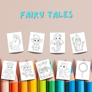Fairy Tales Coloring Pages | 15 Magical Pages for Kids and Adults ...