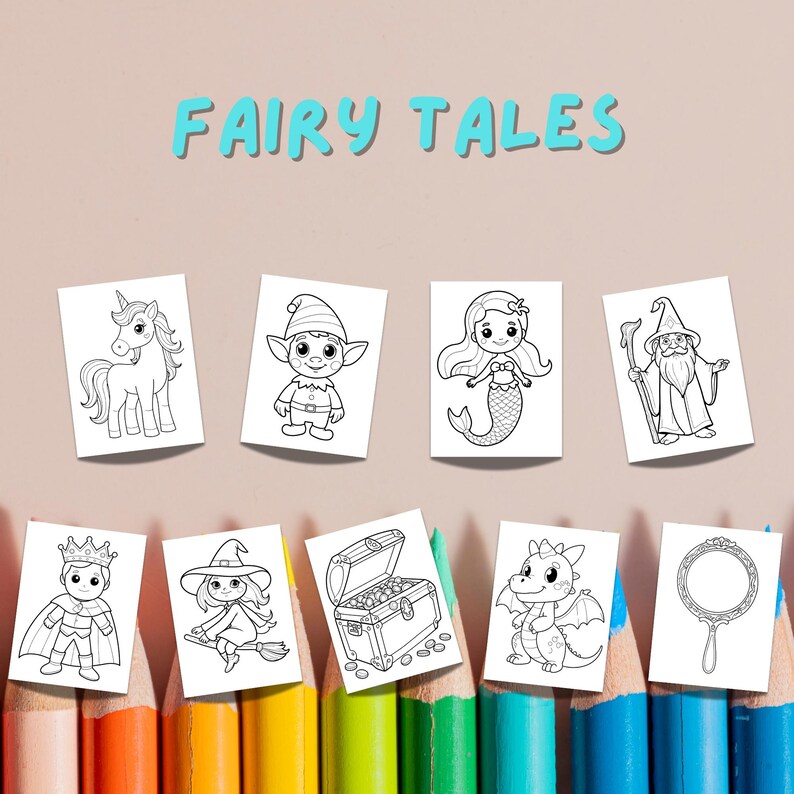 Fairy Tales Coloring Pages | 15 Magical Pages for Kids and Adults ...