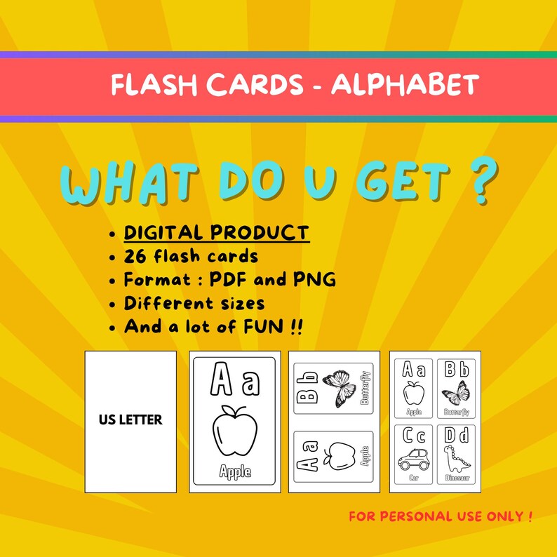 Printable Alphabet Flashcards | Learn and Color Abcs | Fun Educational ...