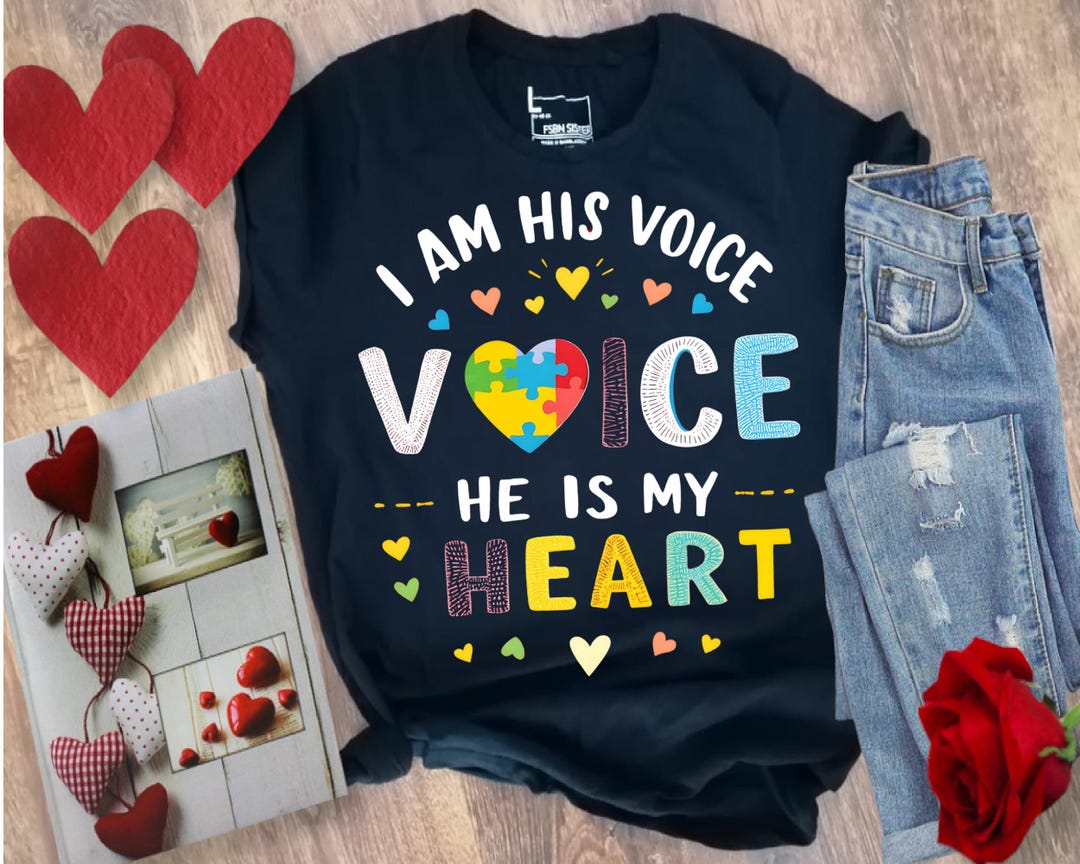 I Am His Voice, He is My Heart Png, Autism Awareness Png ,in April We ...