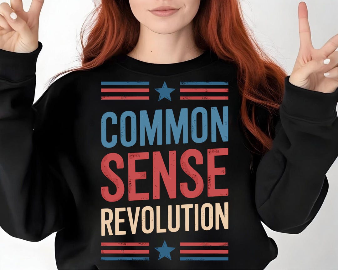 Common Sense Revolution PNG SVG Trump 2025 Digital Design Political ...