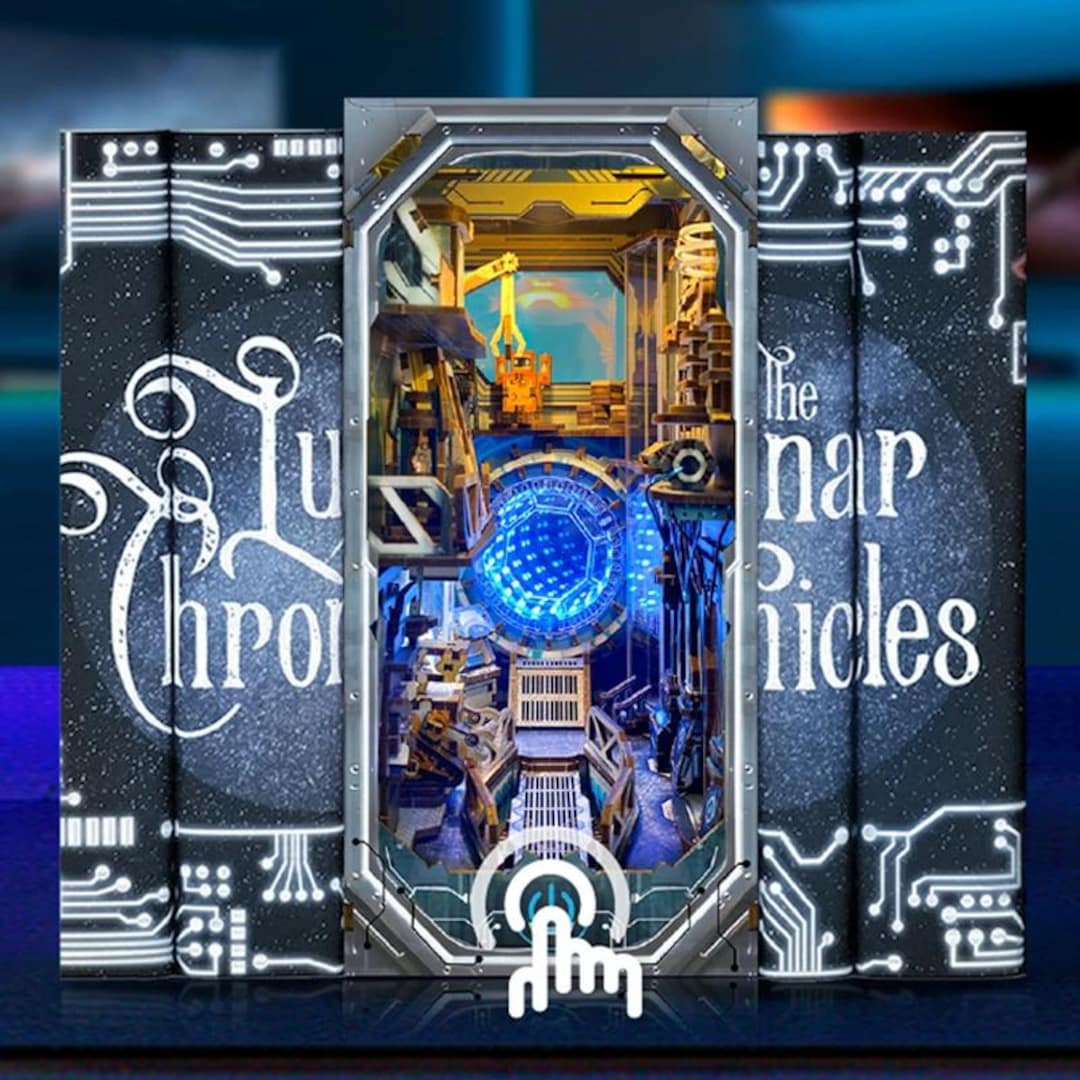 DIY Book Nook Kit Planetary Era Book Nook Infinity Mirror Book Shelf ...